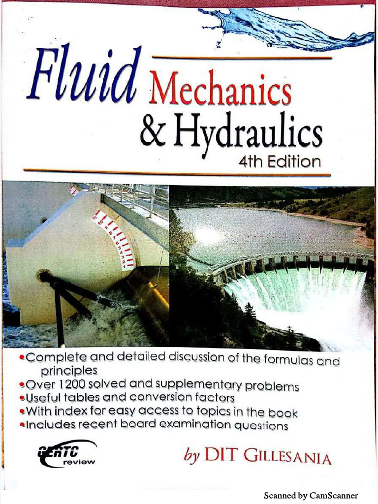 Fluid Mechanics and Hydraulics DIT Gillesania Part 1 | PDF