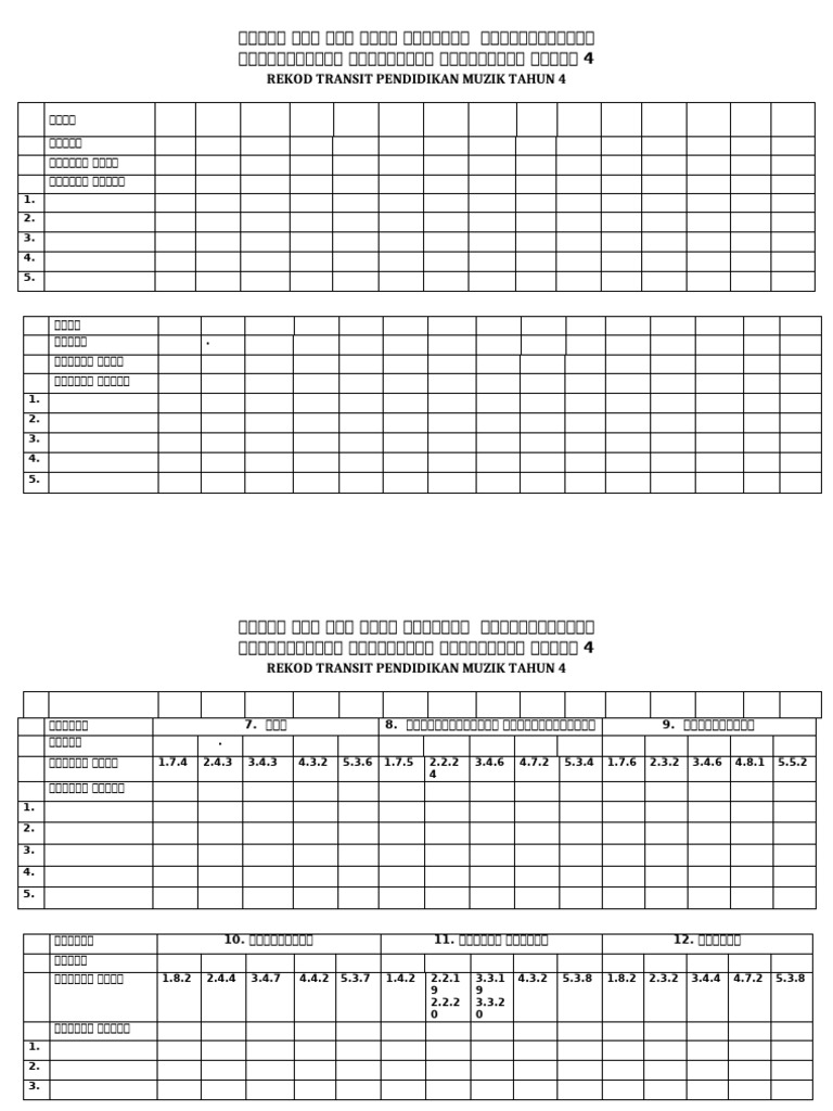 Rekod Transit Kosong | PDF