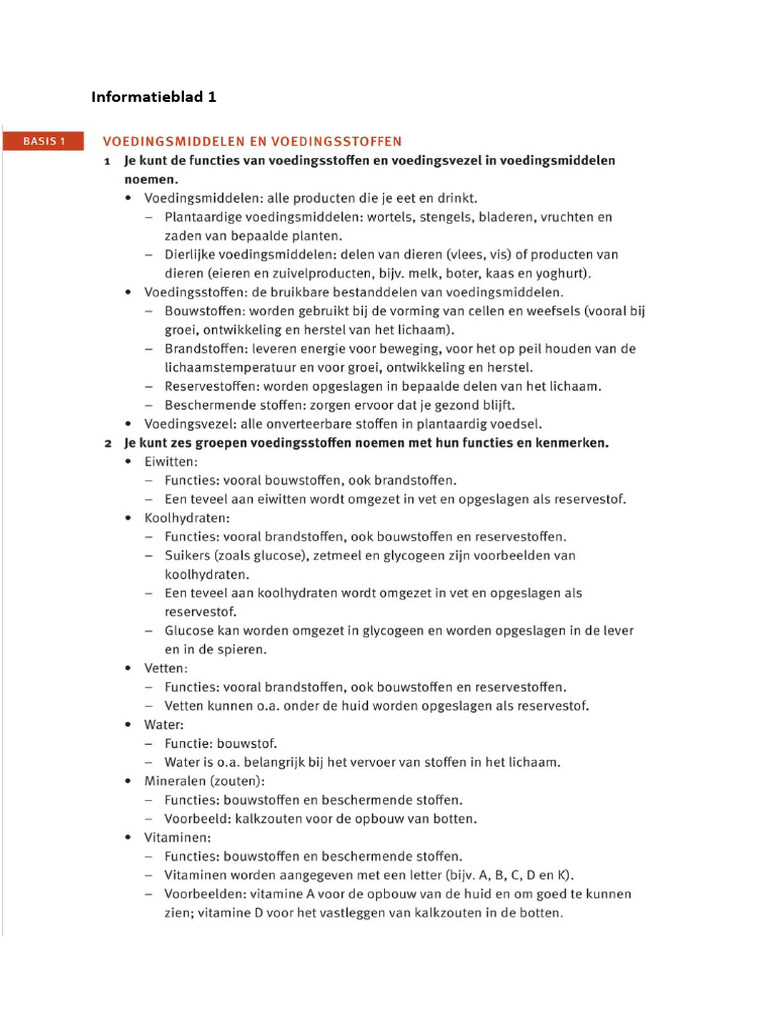 Informatieblad 1 | PDF