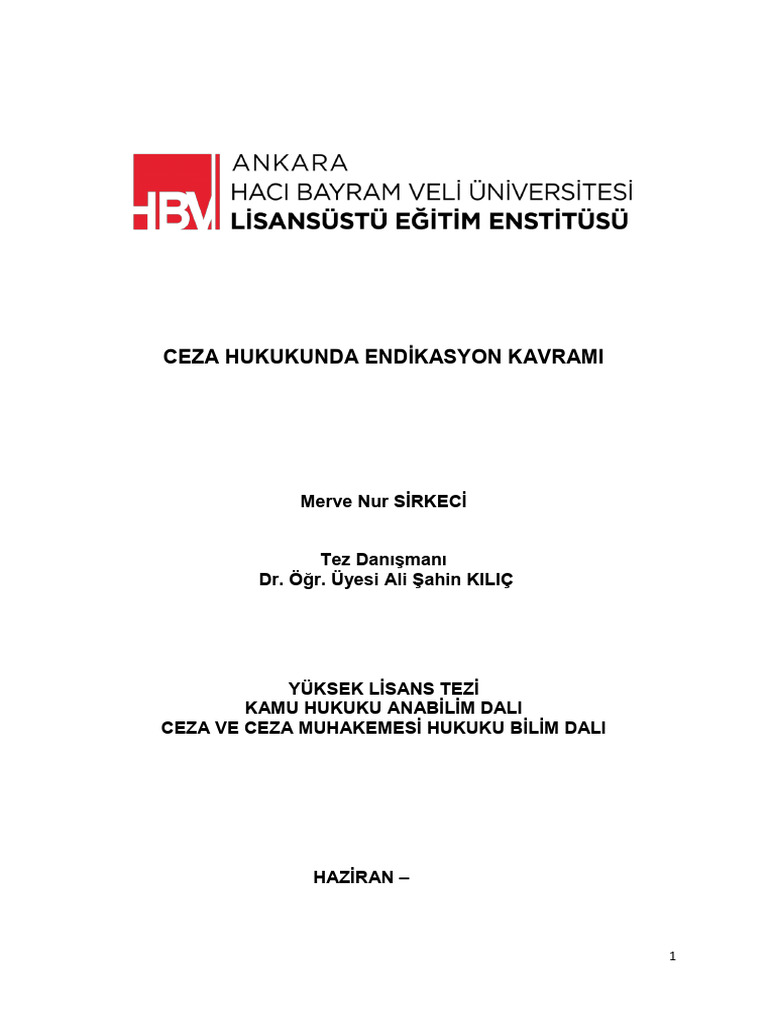 Tez Öneri̇si̇ | PDF