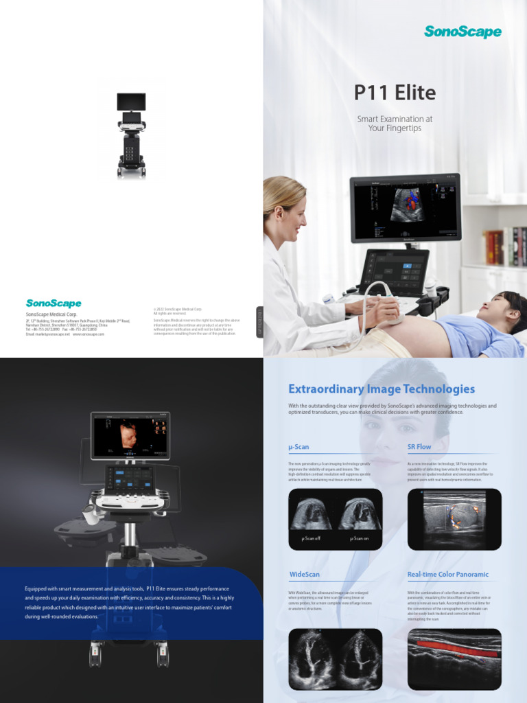 P11 Elite Ultrasound Features Overview | PDF | Medical Ultrasound