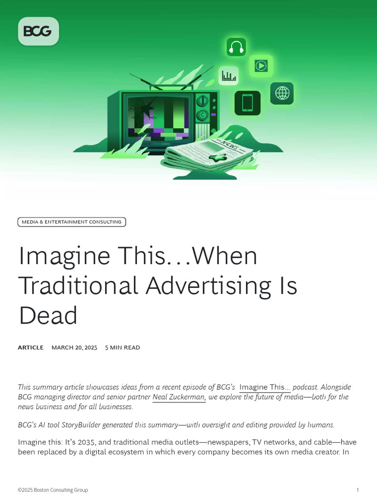 traditional-advertising-dead | PDF | Brand | Advertising