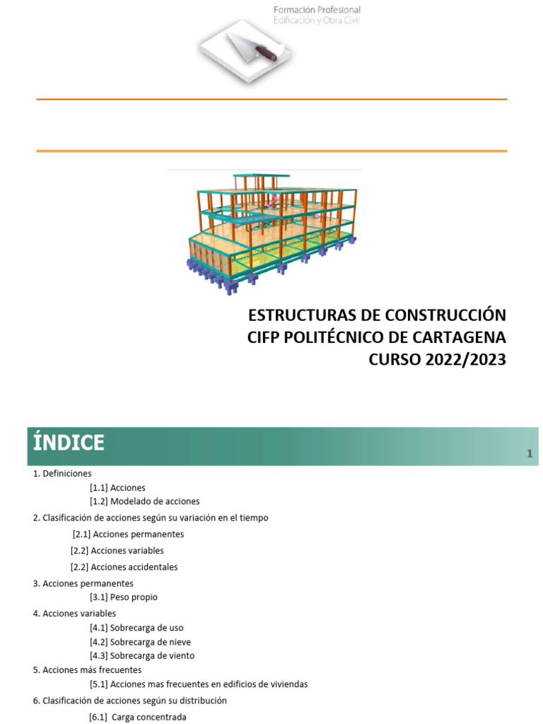 UT.2.2 ACCIONES EN LA EDIFICACION (1) | PDF | Herida | Naturaleza