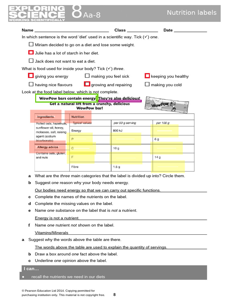 Science Nutrition | PDF