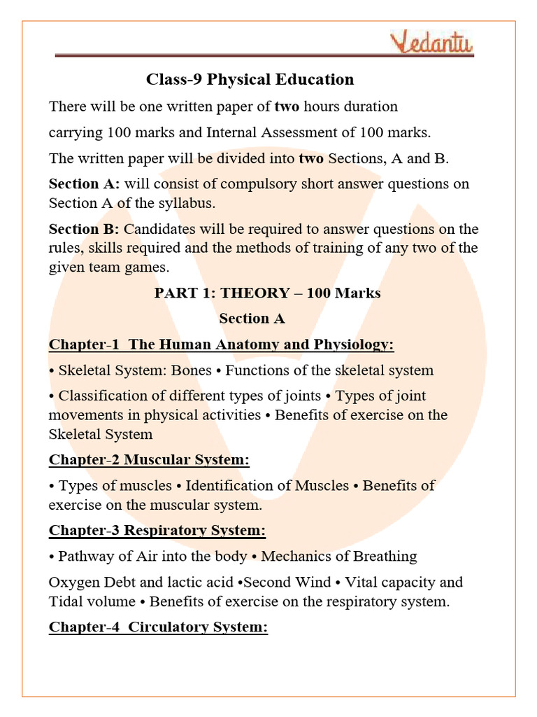 icse-syllabus-class-9physical-educationn | PDF | Skeletal Muscle | Asana
