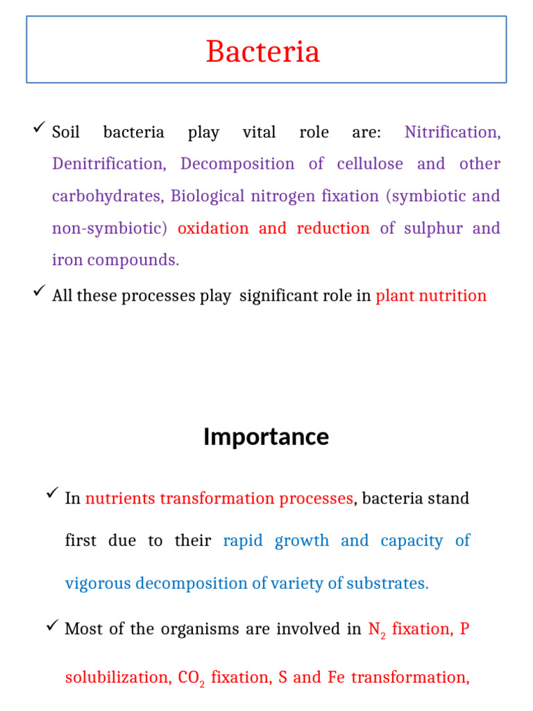 Lecture 2 Role of Microbes | PDF | Soil | Plant Nutrition