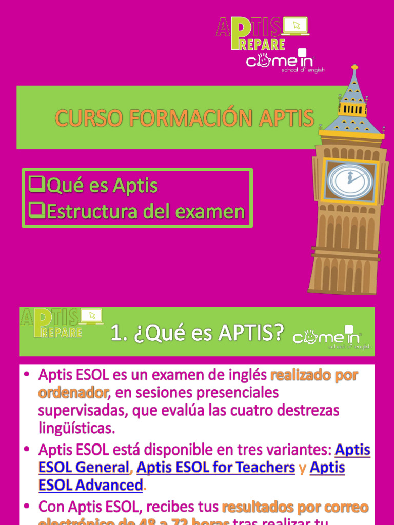 Aptis, Qué Es, Estructura y Puntuación | PDF