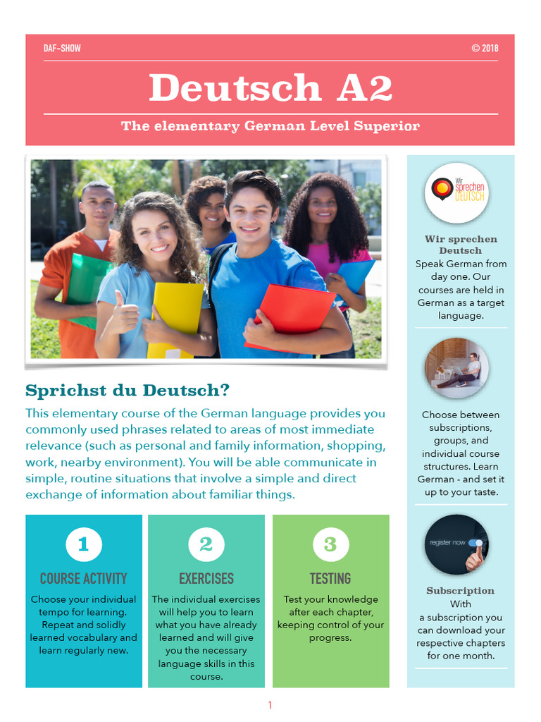 Struktur Kurs Deutsch A2 | PDF | Learning | Linguistics