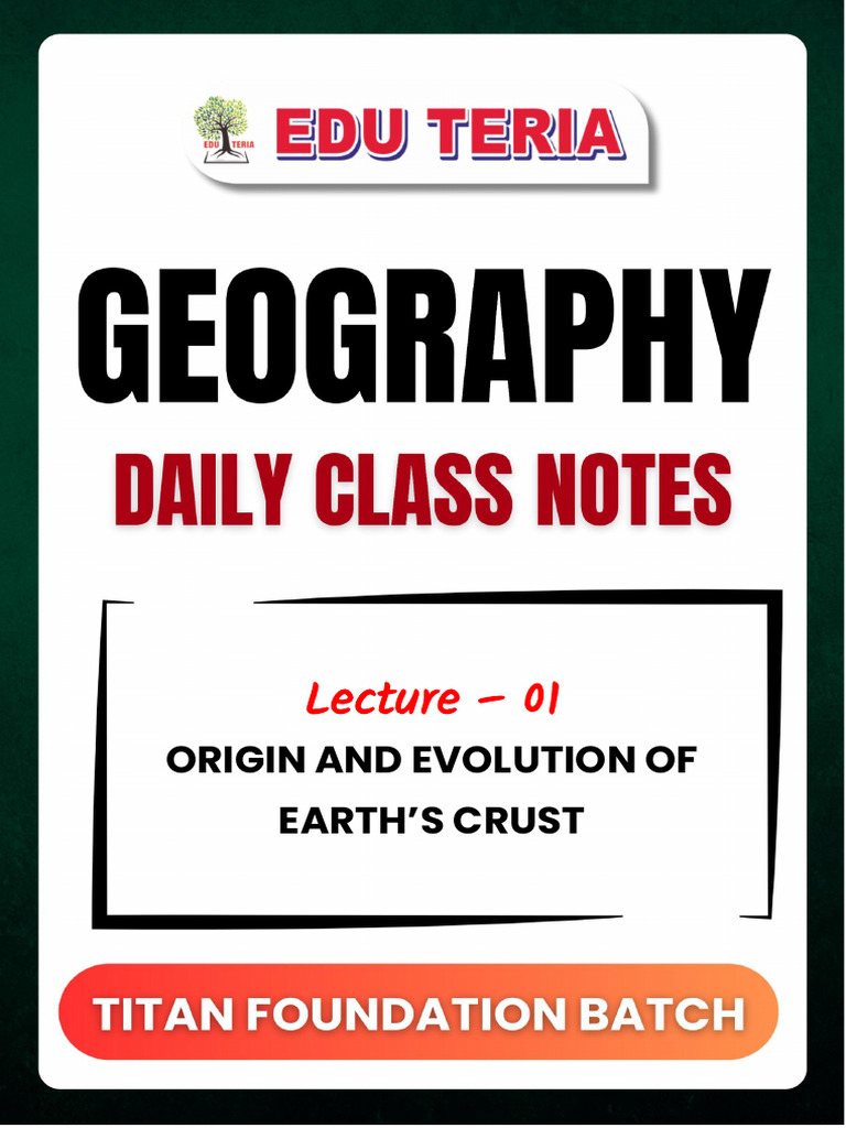 Earth's Crust: Origin and Evolution | PDF | Plate Tectonics | Crust ...
