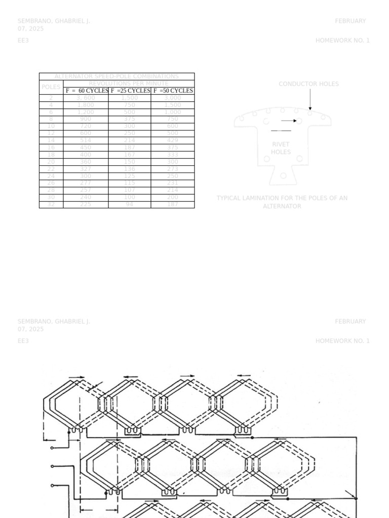 Alternator Pole Lamination and Winding | PDF