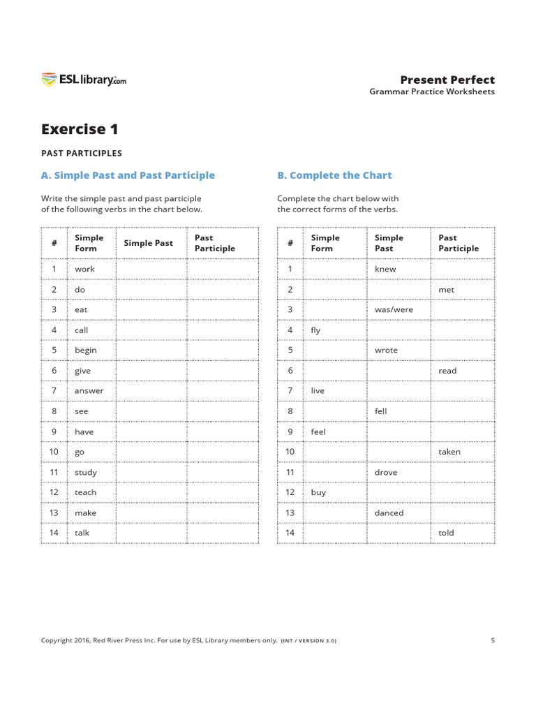 Present Perfect Exercises | PDF | Linguistic Morphology | Syntax
