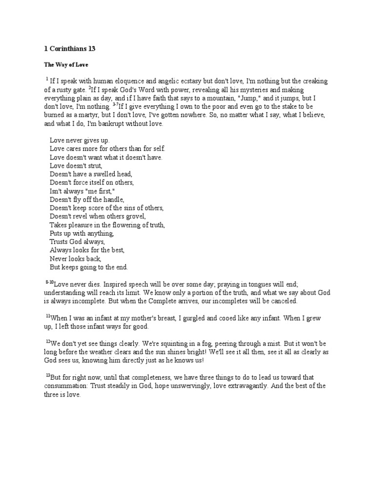 1 Corinthians 13 | PDF
