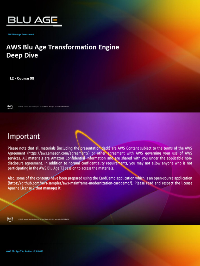 AWS Blu Age Transformation Overview | PDF | Databases | Data Management