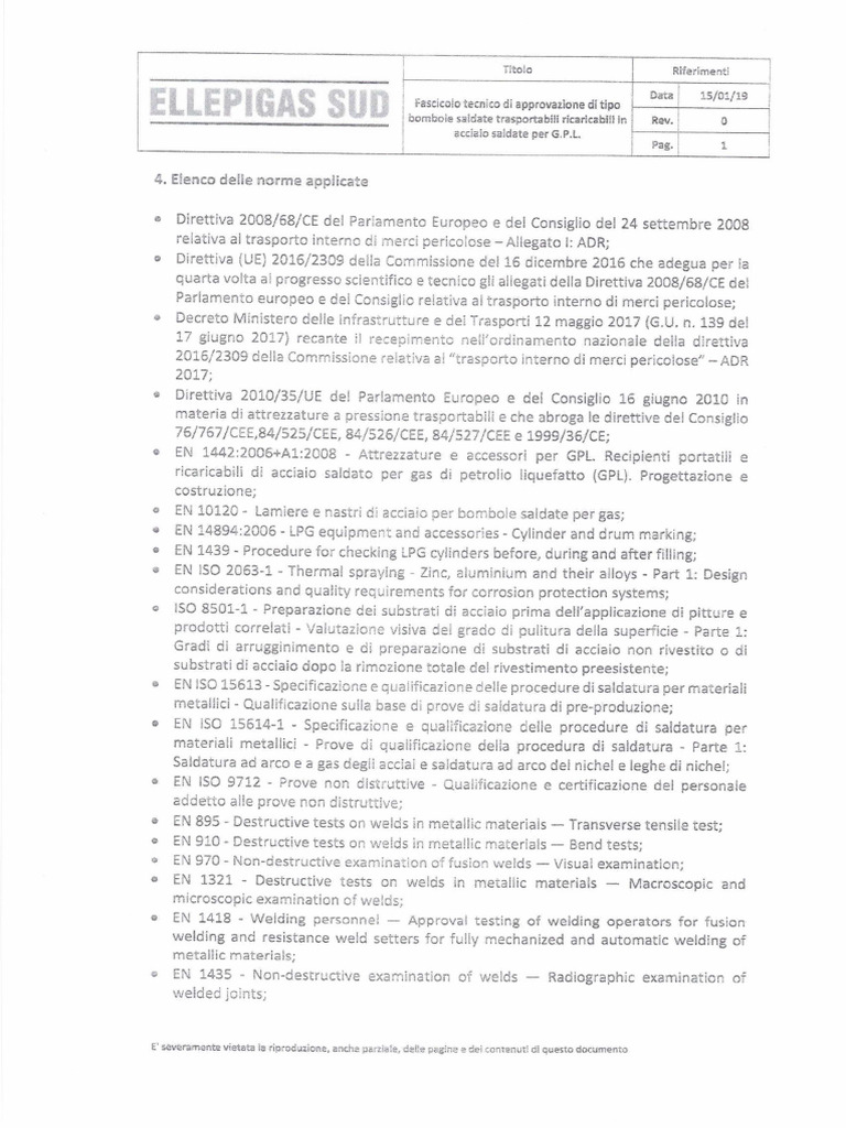Elenco Norme Applicate | PDF