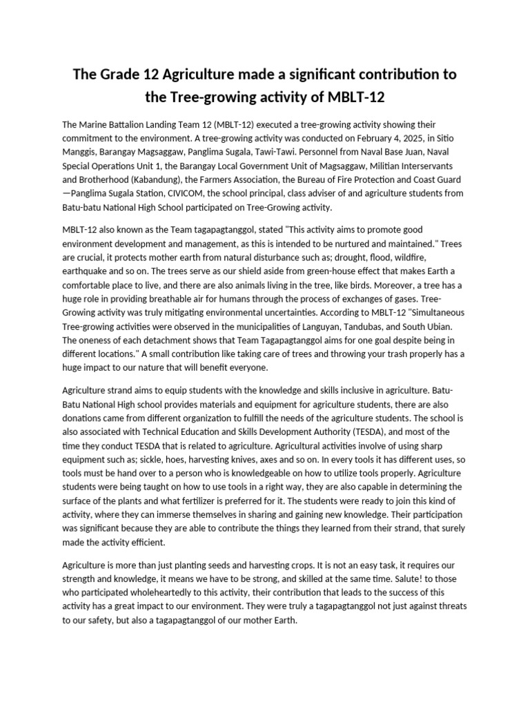 The Grade 12 Ag-WPS Office | PDF | Agriculture | Natural Environment