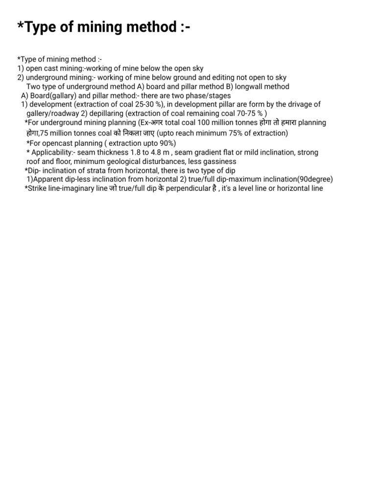 _Type of mining method _- | PDF