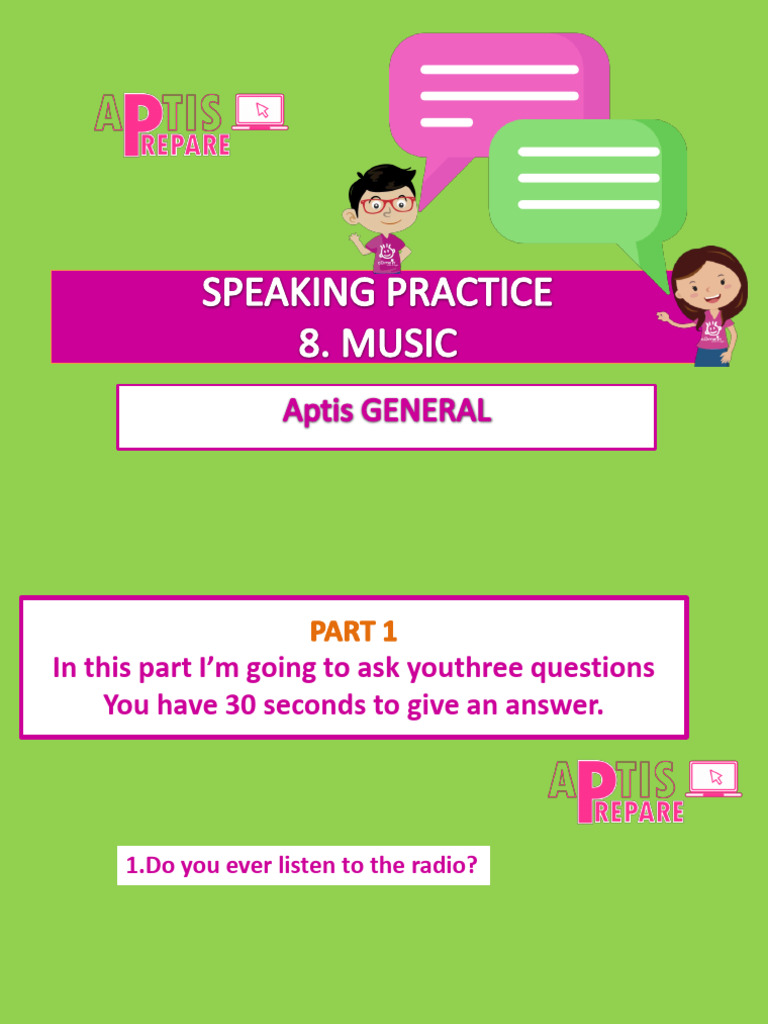 Music Speaking Practice Questions | PDF