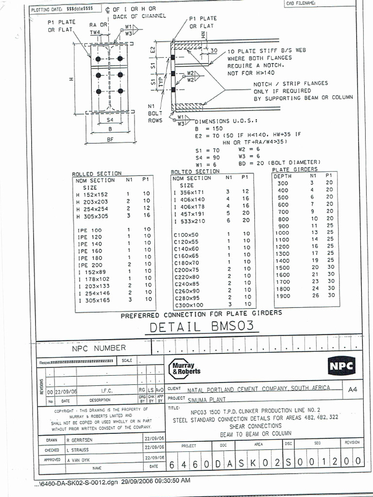 BMS03 - Beam Shear Connection 3 | PDF