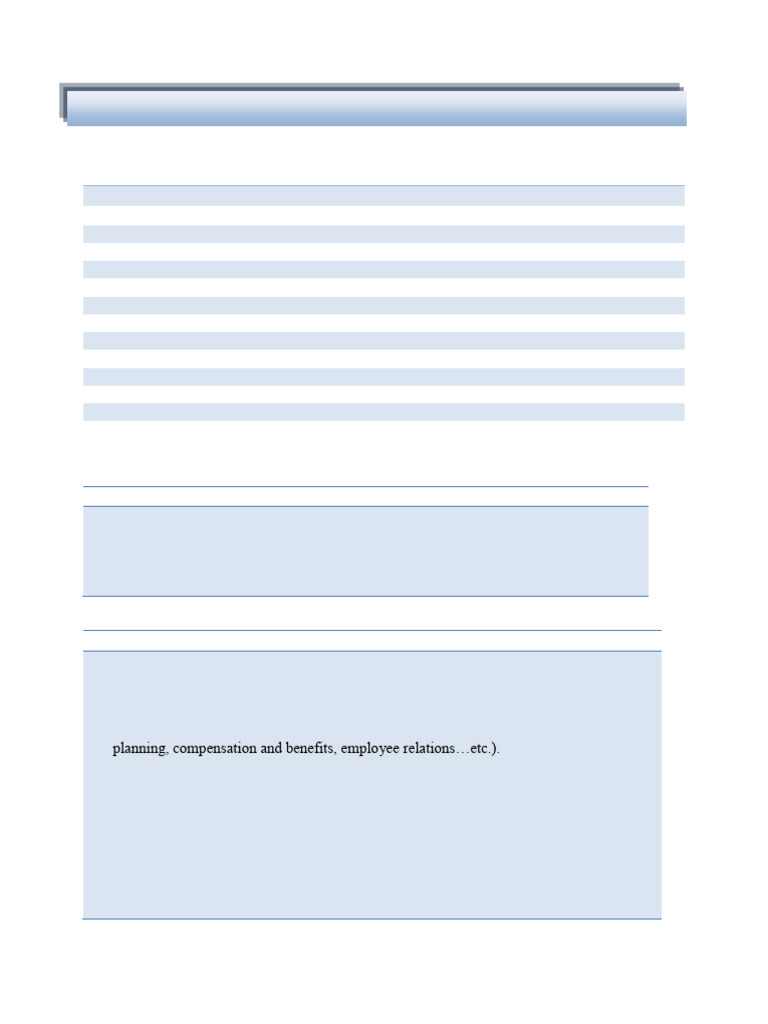 Intro to HRM: Course Overview 101 | PDF | Human Resource Management ...