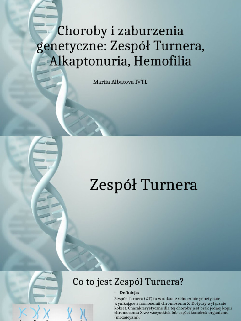 Choroby i Zaburzenia Genetyczne | PDF