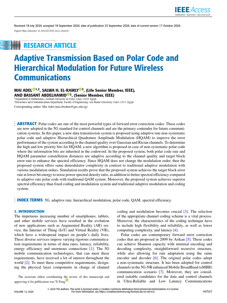 Ieee Paper ADC Mini Proj | PDF | Low Density Parity Check Code | Modulation