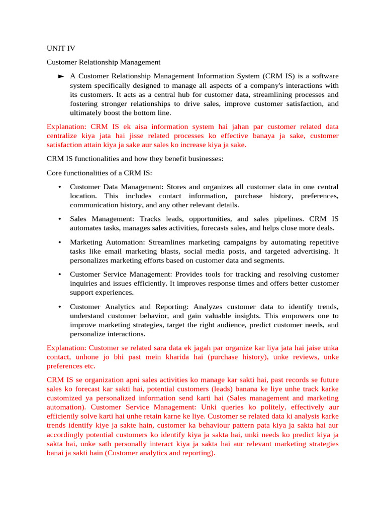 Understanding CRM and SCM Systems | PDF | Supply Chain Management | Enterprise Resource Planning
