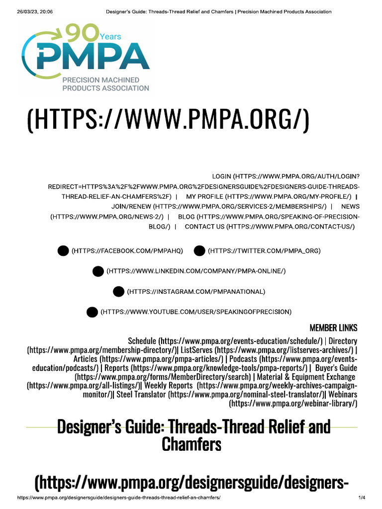 Thread Relief Guideline | PDF