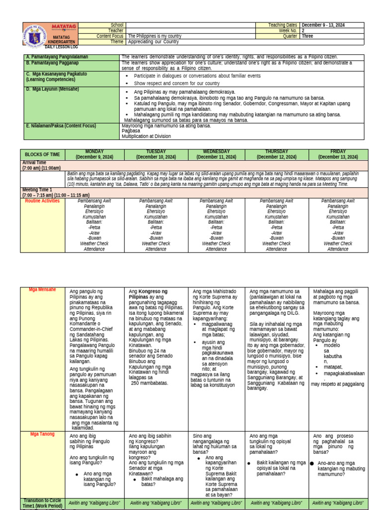 Q2 Week 2 DLL | PDF
