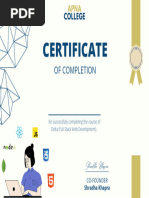 Alpha DSA Java Course Certificate | PDF