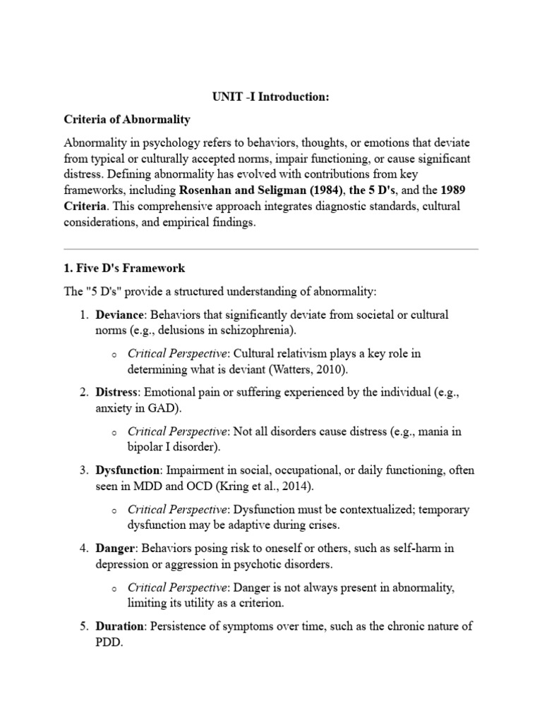 UMD NOTES | PDF | Obsessive–Compulsive Disorder | Generalized Anxiety ...