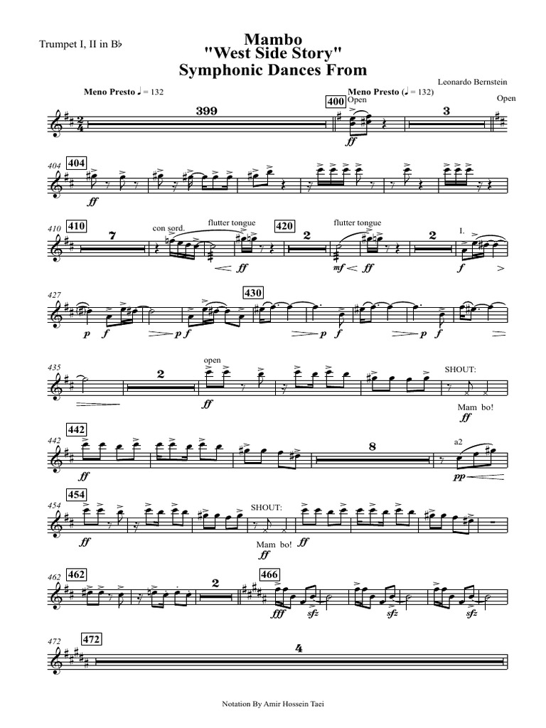 Mambo - Trumpet I | PDF