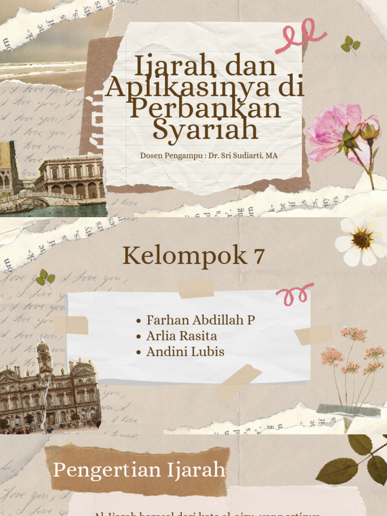 Ijarah dan aplikasinya Di perbankan Kelompok 7. | PDF