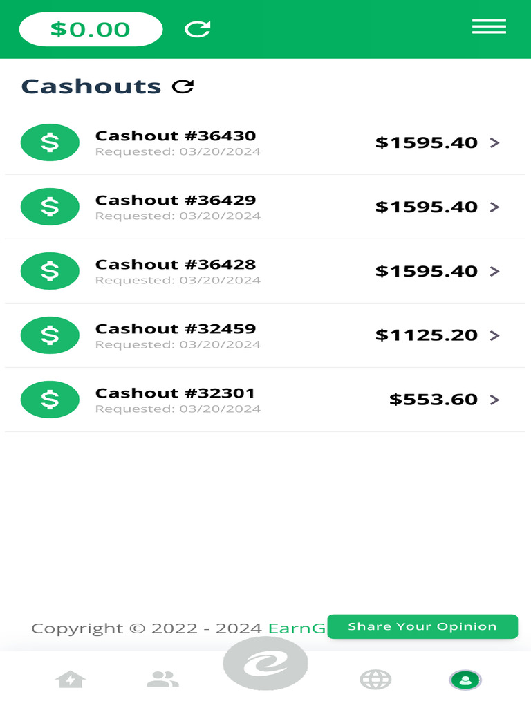 EarnGlobal - Become An Influencer & Win Cash Everyday | PDF
