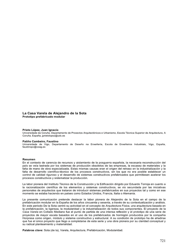 Dialnet LaCasaVarelaDeAlejandroDeLaSotaPrototipoPrefabrica 5600039 (1 ...