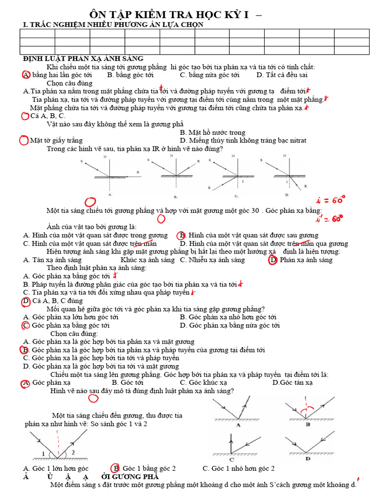 VL7 ÔN TẬP HK2 2425 đáp án | PDF