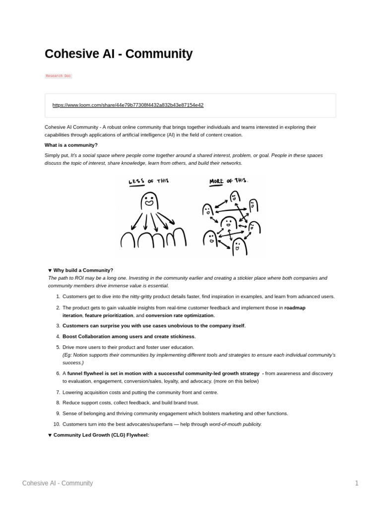 Cohesive AI Community Engagement Strategy | PDF | Artificial ...