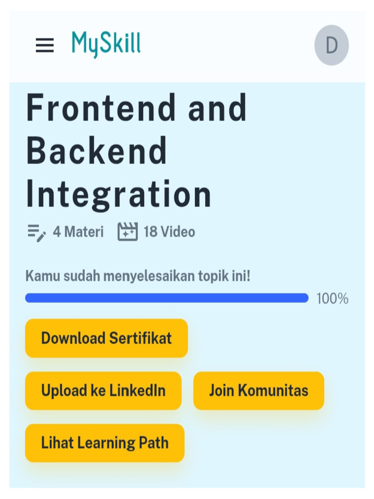 Frontend and Backend Integration | PDF
