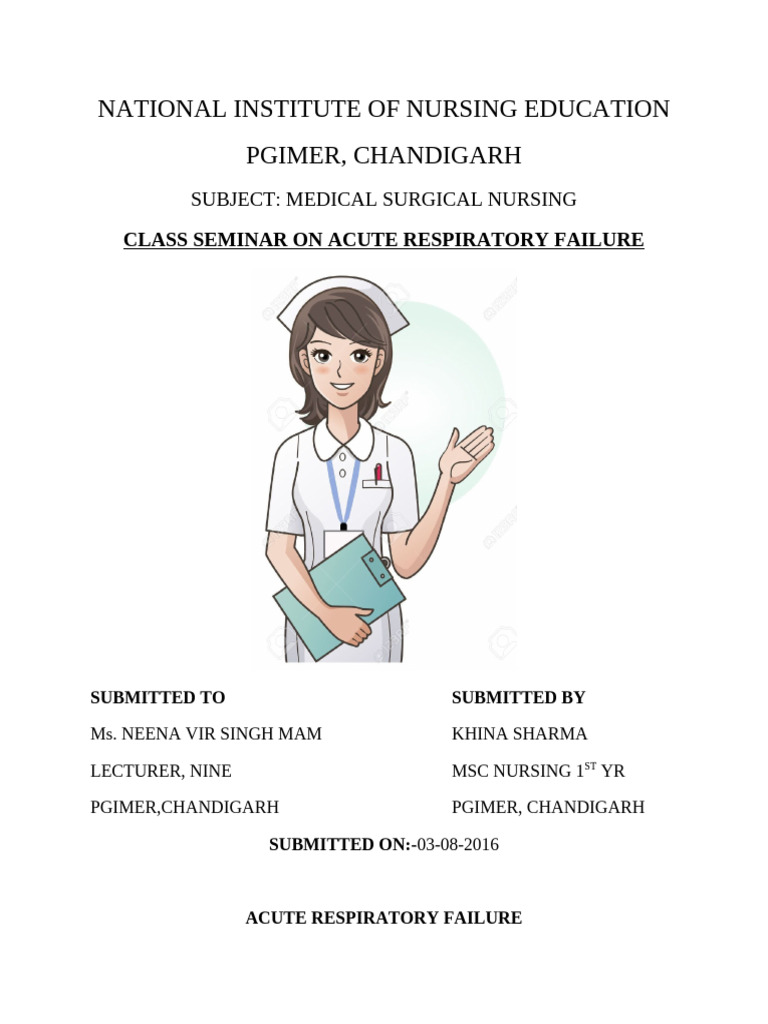 Acute Respiratory Failure Overview | PDF | Respiratory System | Physiology