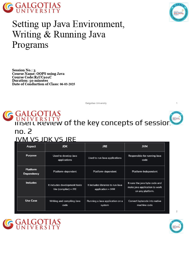 Presentation Lesson 3 | PDF | Java (Programming Language) | Systems ...