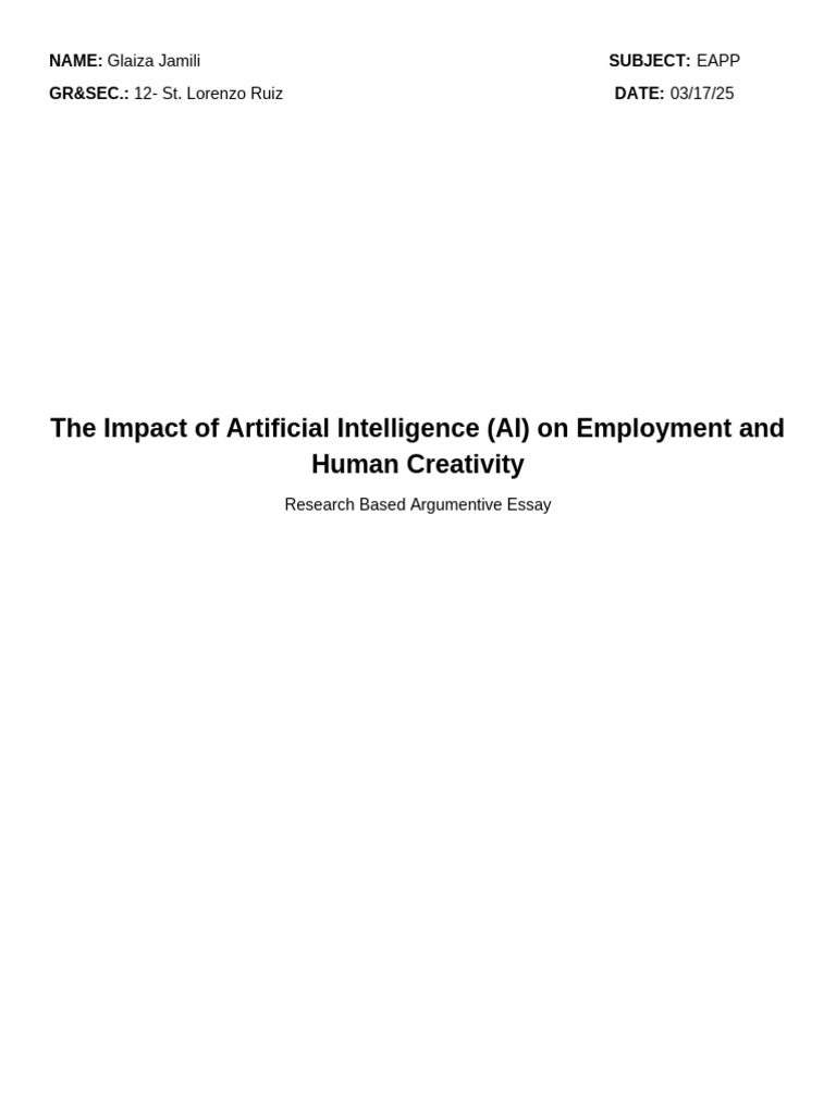 Argumentative-Essay-Template (1) | PDF | Artificial Intelligence ...