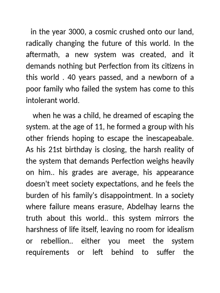 Dystopian Short Story For Novel1 | PDF