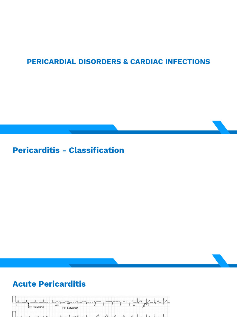 Pericarditis Classification Overview | PDF
