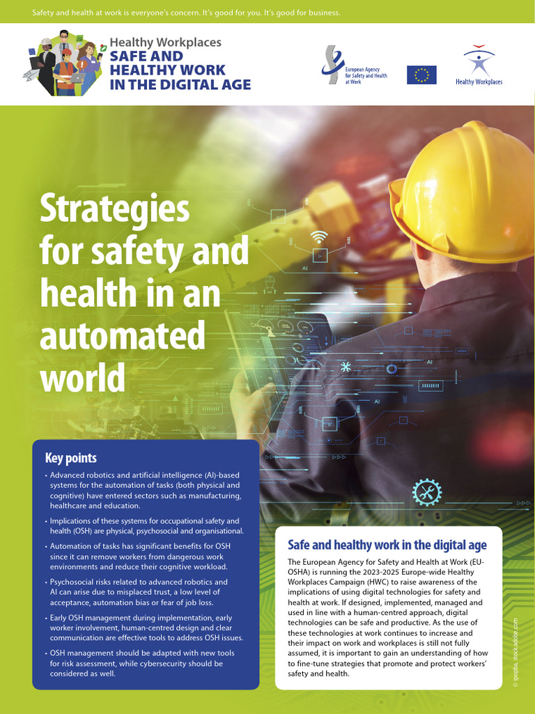 Automation of Tasks Infosheet en | PDF | Occupational Safety And Health ...