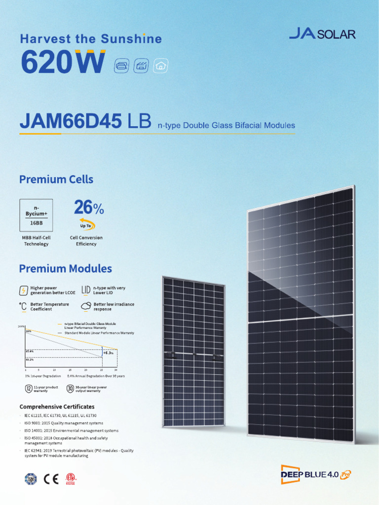 JA Solar 620w | PDF