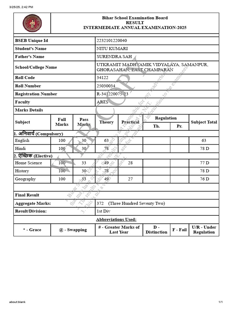 nitu kumari | PDF | Secondary Education | Student Assessment And Evaluation