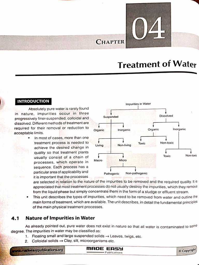 Treatment of Water | PDF