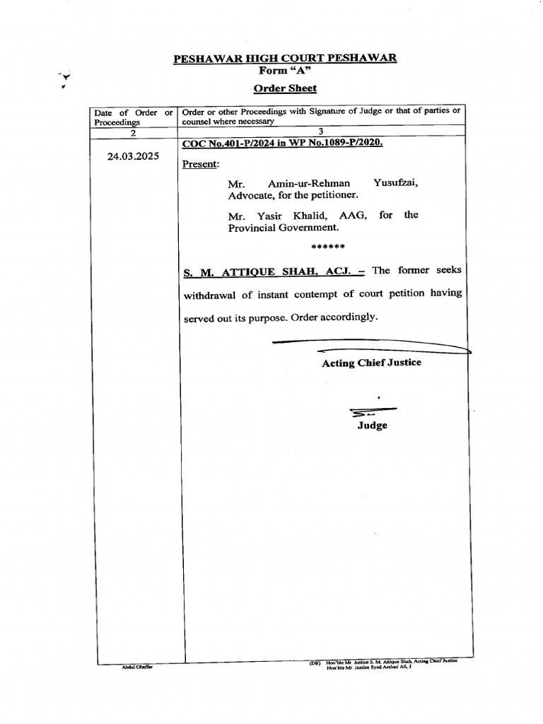 Coc-401 of 2024 (24.03.2025) 0001 | PDF