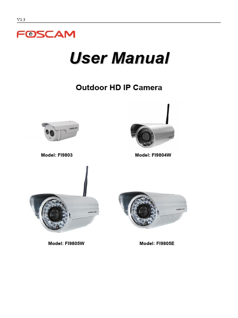 Foscam - IP Camera User Manual - English | PDF | Computer Network | Computing
