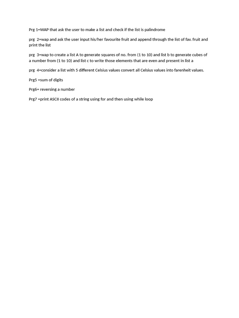 Homework Programs | PDF