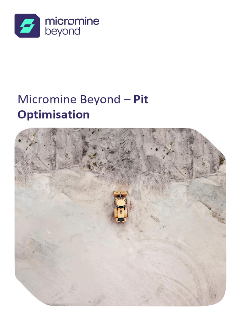 2024-01-05 07 - 14 - 18.041MB3000 Micromine Beyond - Pit Optimisation | PDF | Mathematical ...